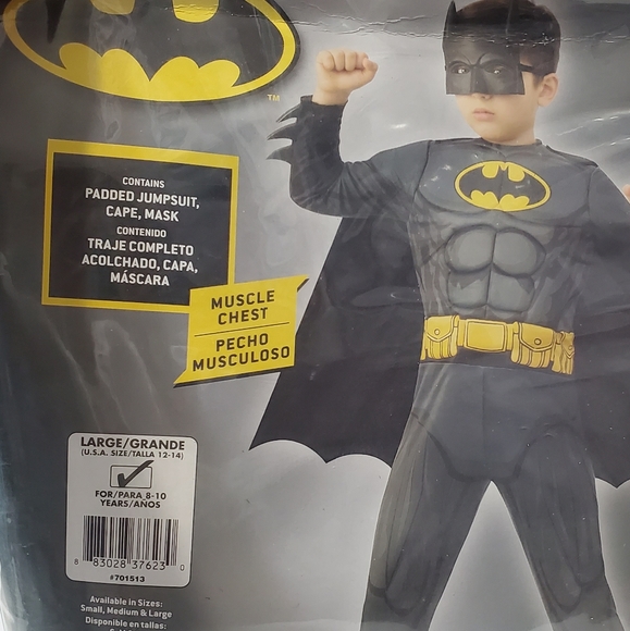 Costumes | Batman Boys Muscle Chest Costume | Poshmark